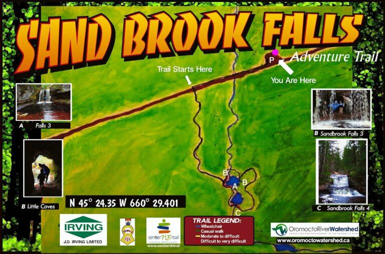 Sand Brook Falls Adventure Trail - Oromocto River Watershed